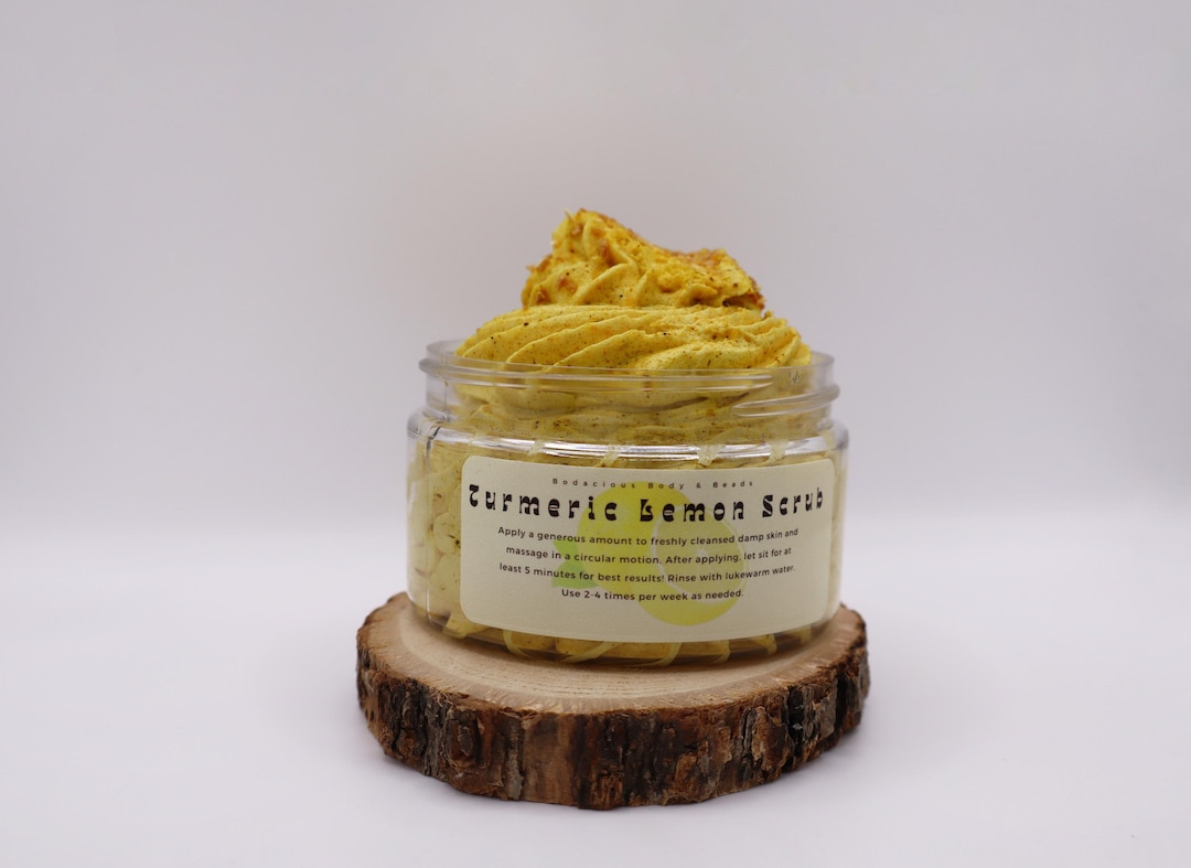 Brightening Turmeric Lemon Scrub- 4 Ounces - Etsy