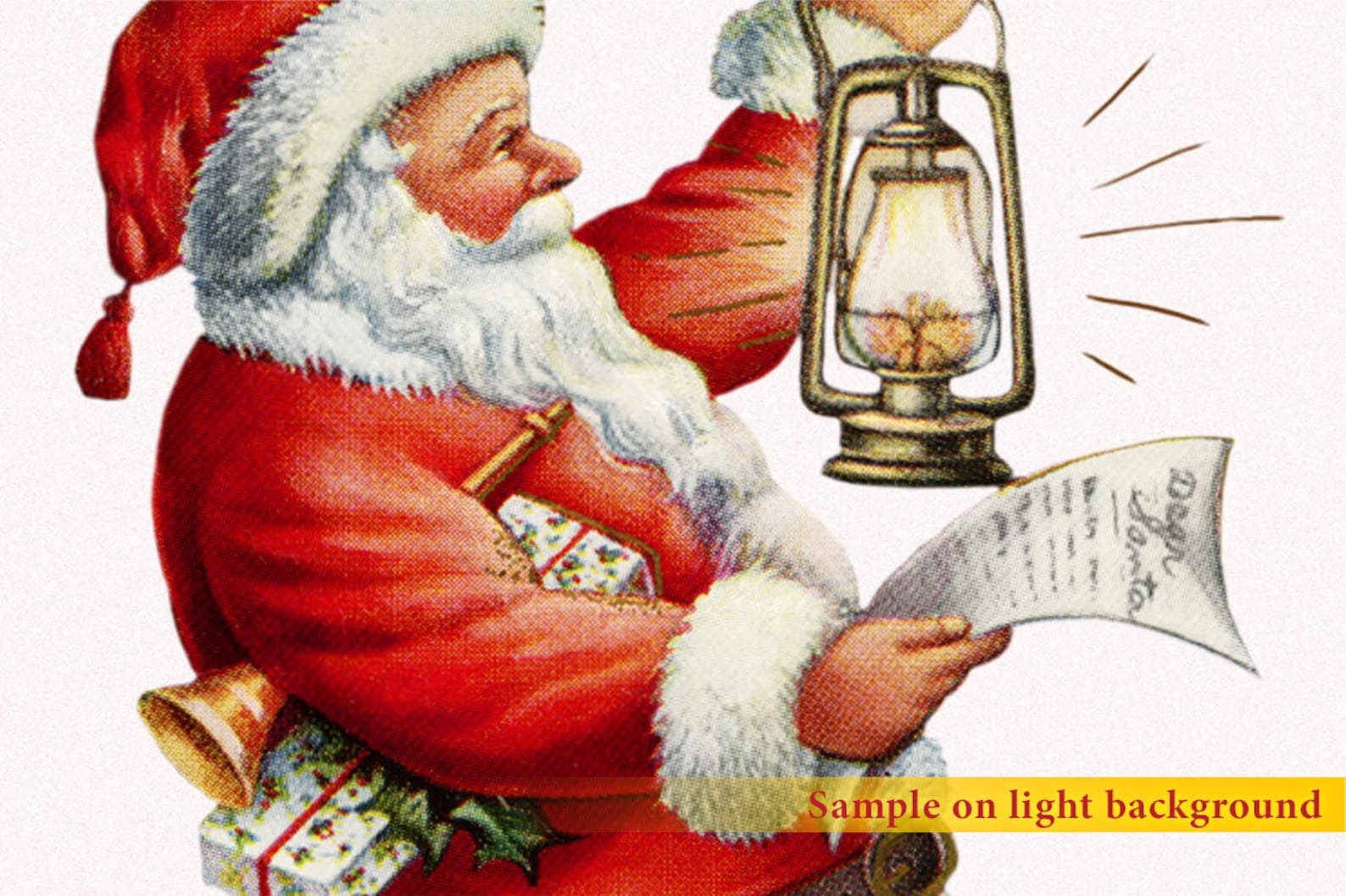 Vintage Christmas Santa Clipart, Christmas Graphics, Christmas ...