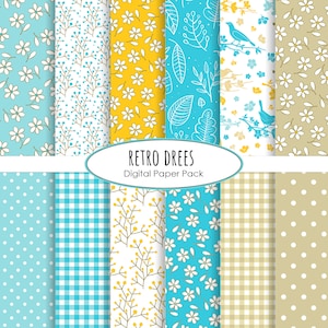 Happy Birthday Digital Paper Birthday Patterns Birthday Party Textures ...