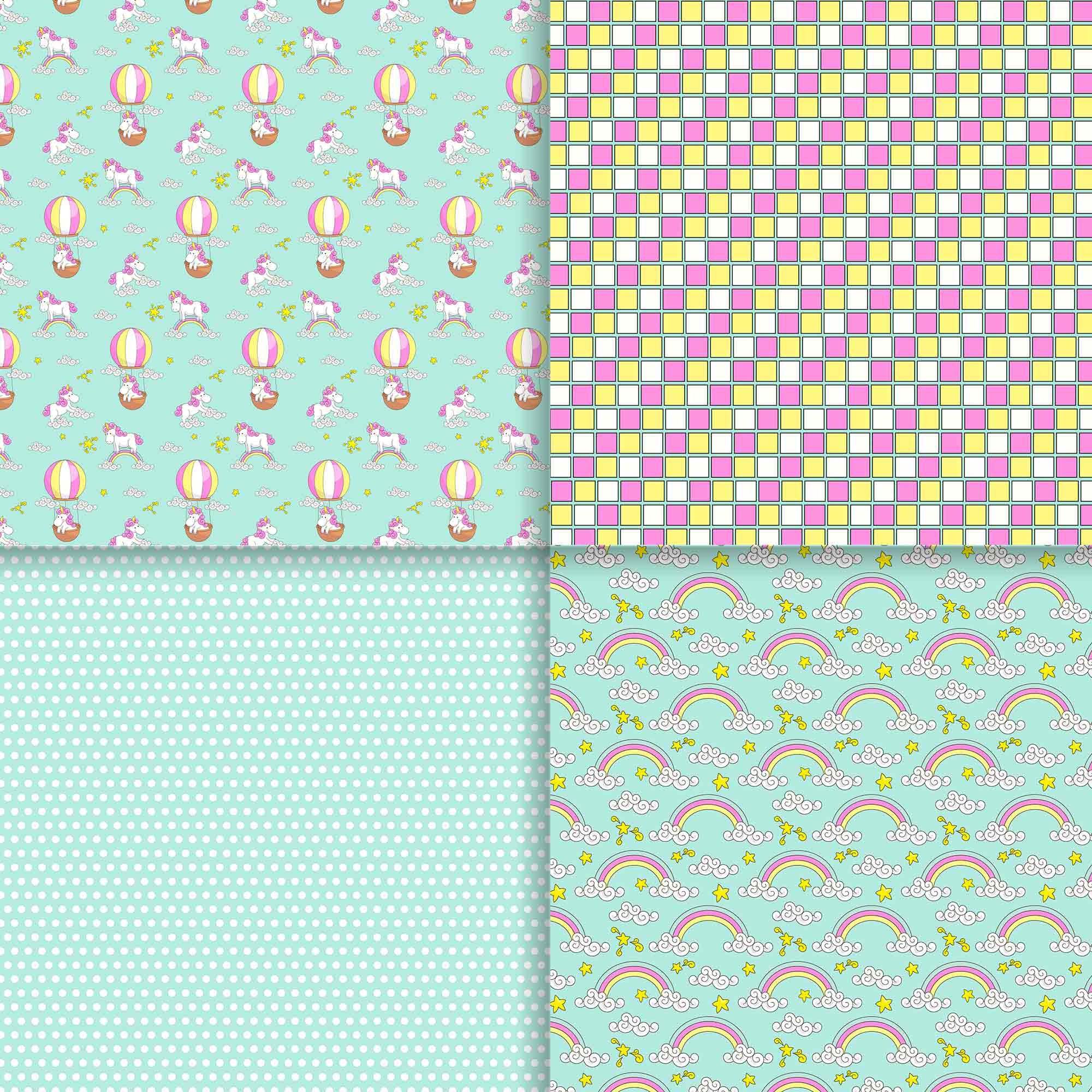 Unicorn Digital Paper Pack Instant Download Digital Scrapbooking - Etsy