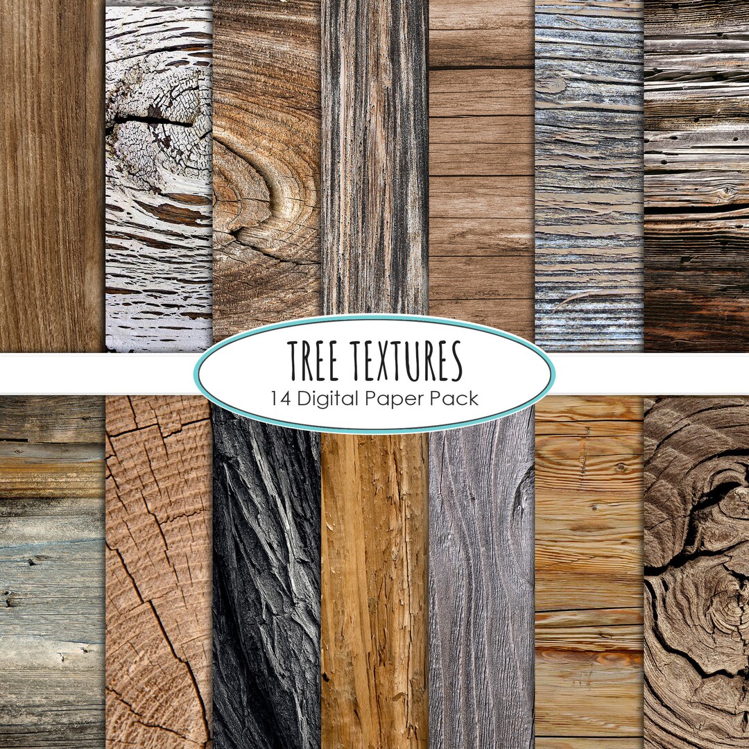 Tree Texture Wood Background Rustic Digital Scrapbooking Wood Paper ...