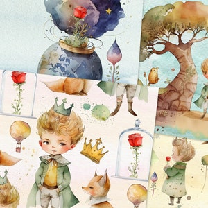 Little Prince Paper Pack Digital Scrapbooking - Etsy