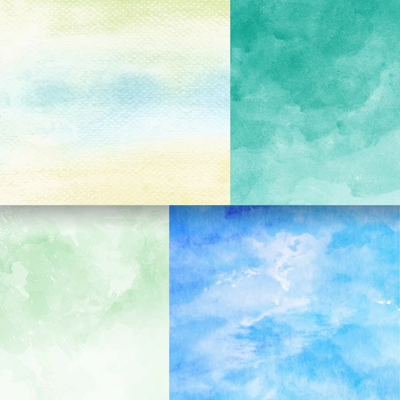 Watercolor Digital Paper Textures Instant Download Textures - Etsy