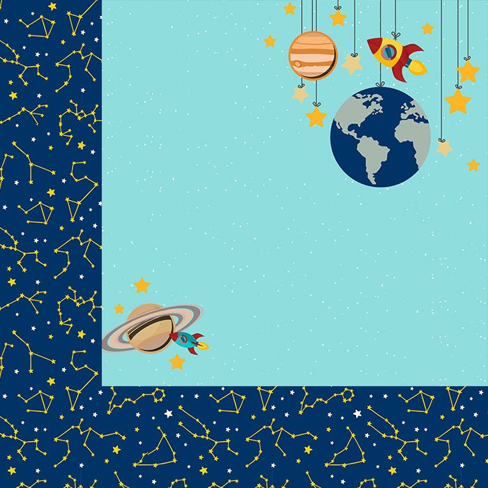 Space Digital Paper Cosmic Pattern Instant Download Background Digital ...