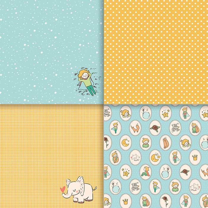 Little Prince Digital Paper Le Petit Prince Pattern Instant Download ...