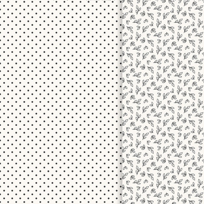 Black and White Digital Paper Floral Background Instant Download ...