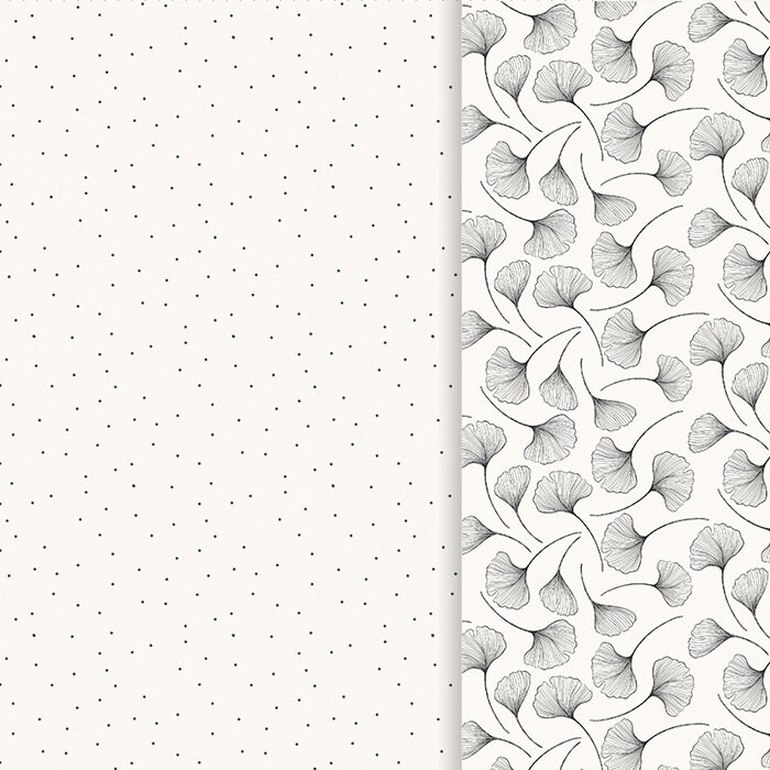Black and White Digital Paper Floral Background Instant Download ...