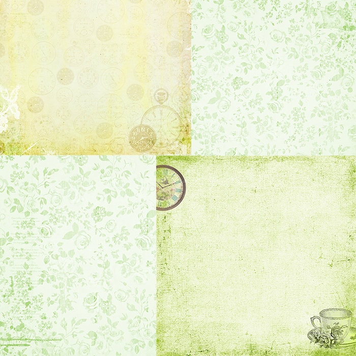 Shabby Chic Floral Digital Paper Texture Antique Digital Background ...