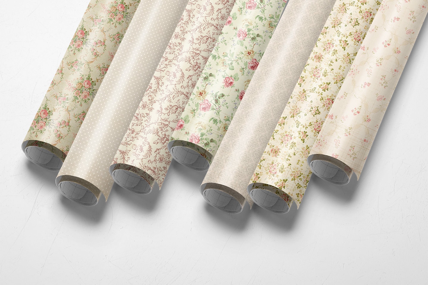 Vintage Floral Digital Paper Pack Instant Download Digital Scrapbooking ...