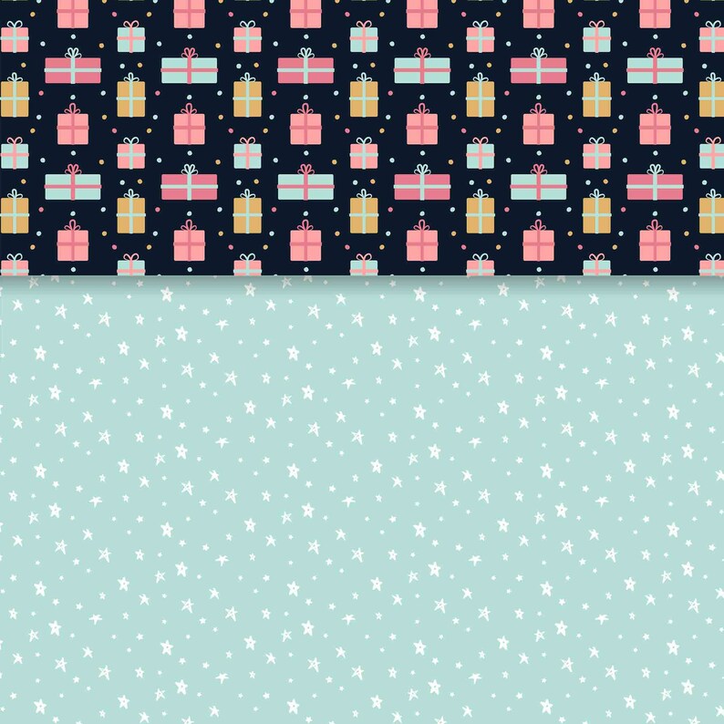 Happy Birthday Digital Paper Pack Celebrate Paper for Print Digital ...