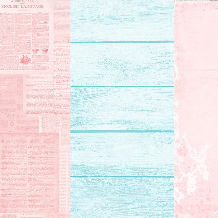 Vintage Digital Paper Pack Pastel Printable Patterns Old Textured Paper ...