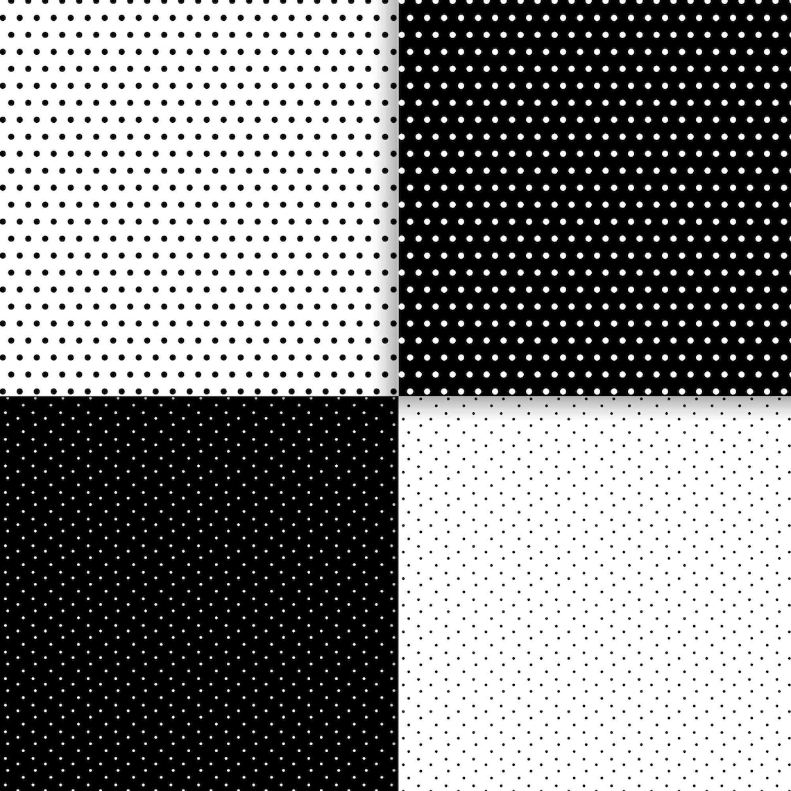 Black and White Flowers Digital Paper Digital Scrapbooking Instant ...