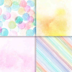 Watercolor Digital Paper Textures Instant Download Textures Digital ...
