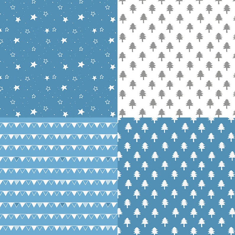 Christmas Digital Paper Winter Digital Paper Winter Printable Snow ...