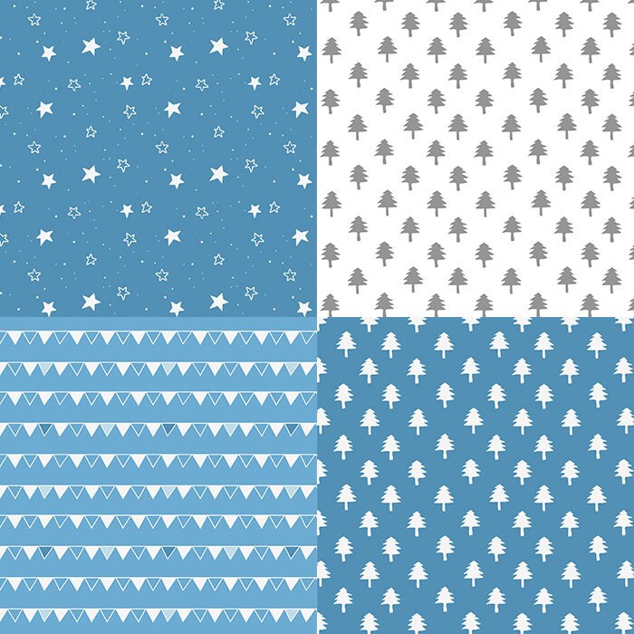 Christmas Digital Paper Winter Digital Paper Winter Printable Snow ...