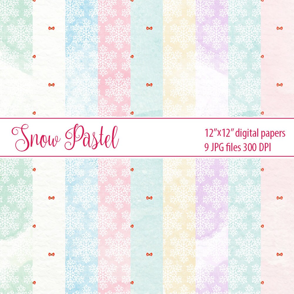 Snow Digital Paper Winter Digital Paper Winter Printable Snow - Etsy