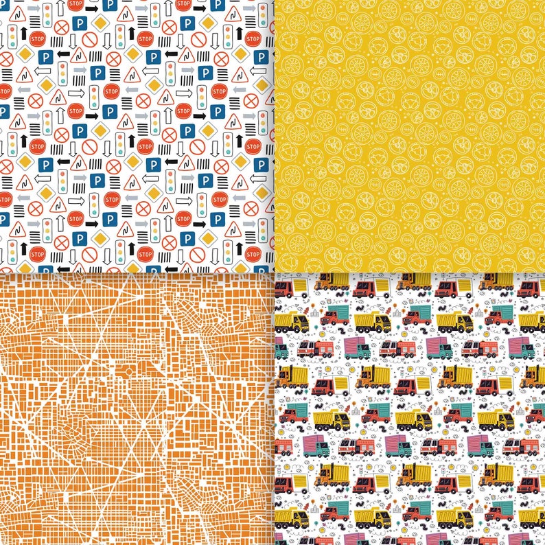 Driver Digital Paper Pack Instant Download Digital Scrapbooking - Etsy