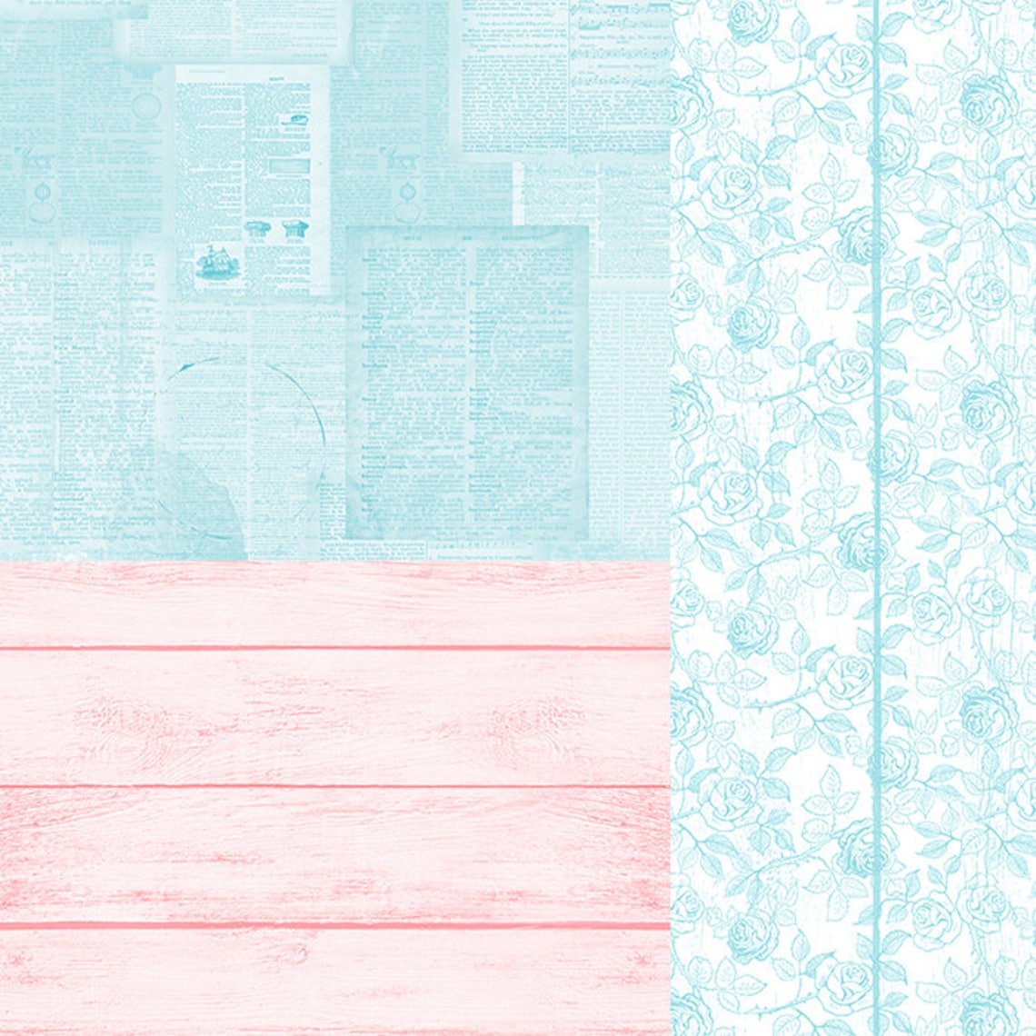 Vintage Digital Paper Pack Pastel Printable Patterns Old Textured Paper ...