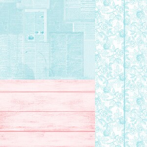 Vintage Digital Paper Pack Pastel Printable Patterns Old Textured Paper ...
