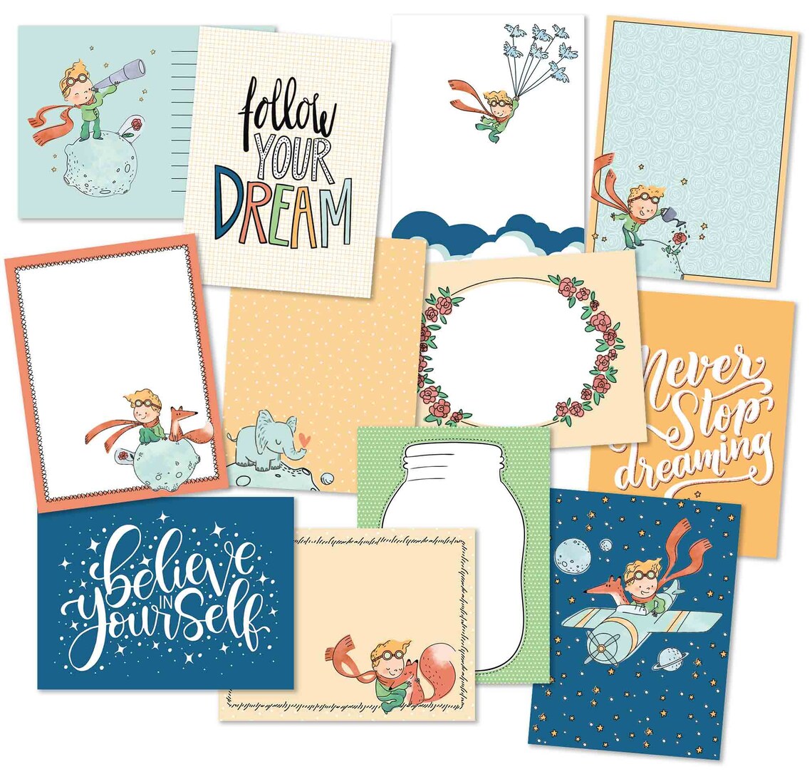 Le Petit Prince Tags - Little Prince Cards Backgrounds Instant Download ...