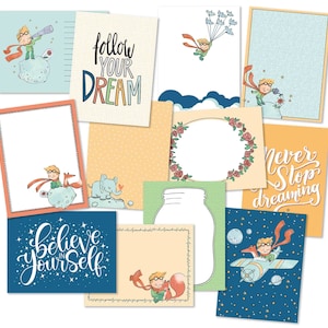 Le Petit Prince Tags - Little Prince Cards Backgrounds Instant Download ...