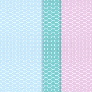 Hexagon Pastel Colors Digital Paper Printable Scrapbook Papers - Etsy