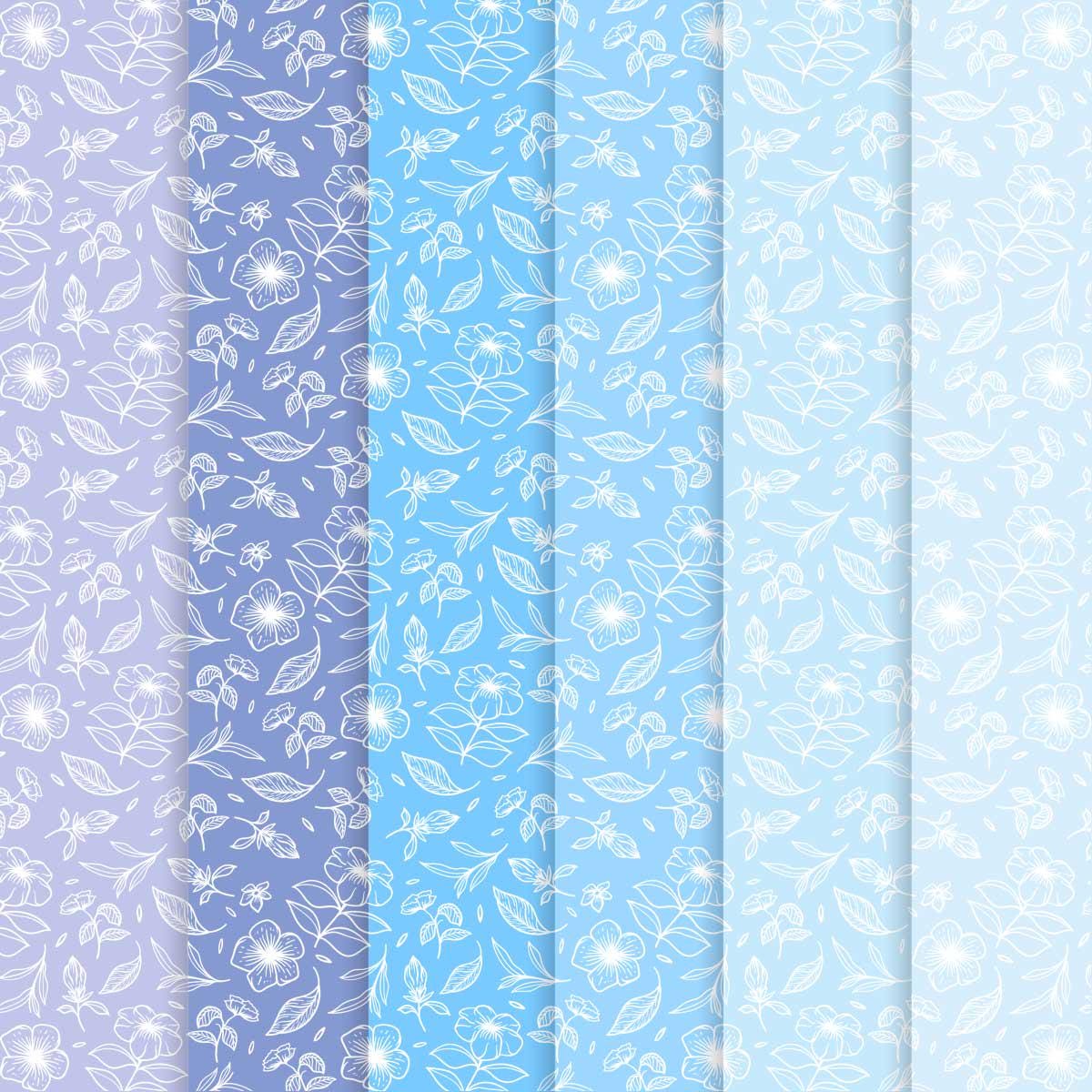 Pastel Color Floral Paper Digital Scrapbooking Instant Download - Etsy
