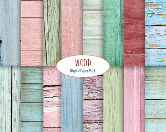Distressed Wood Backgrounds Digital Paper Backgrounds Pack - Etsy