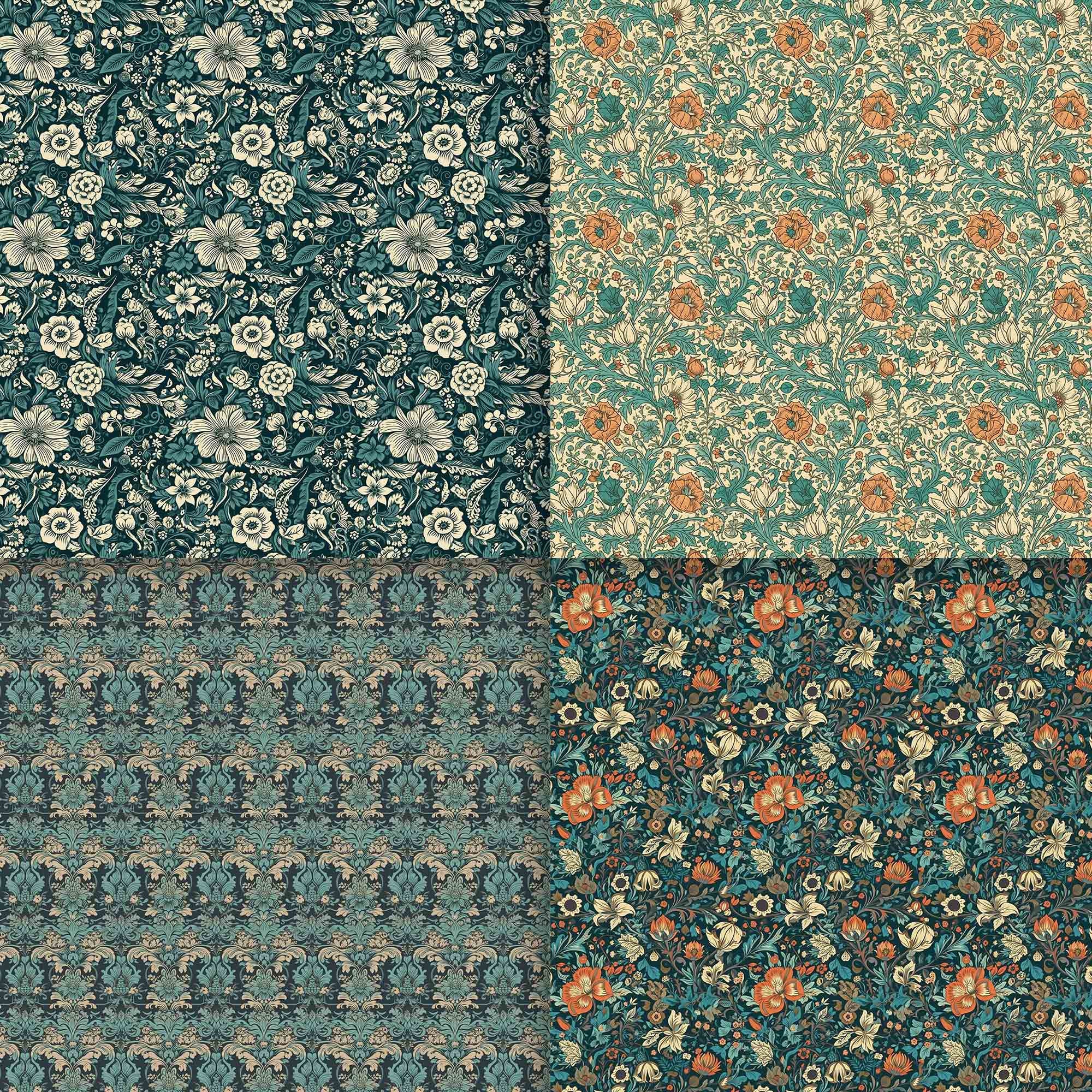 Art Deco Digital Paper Seamless Patterns Instant Download Retro Art ...