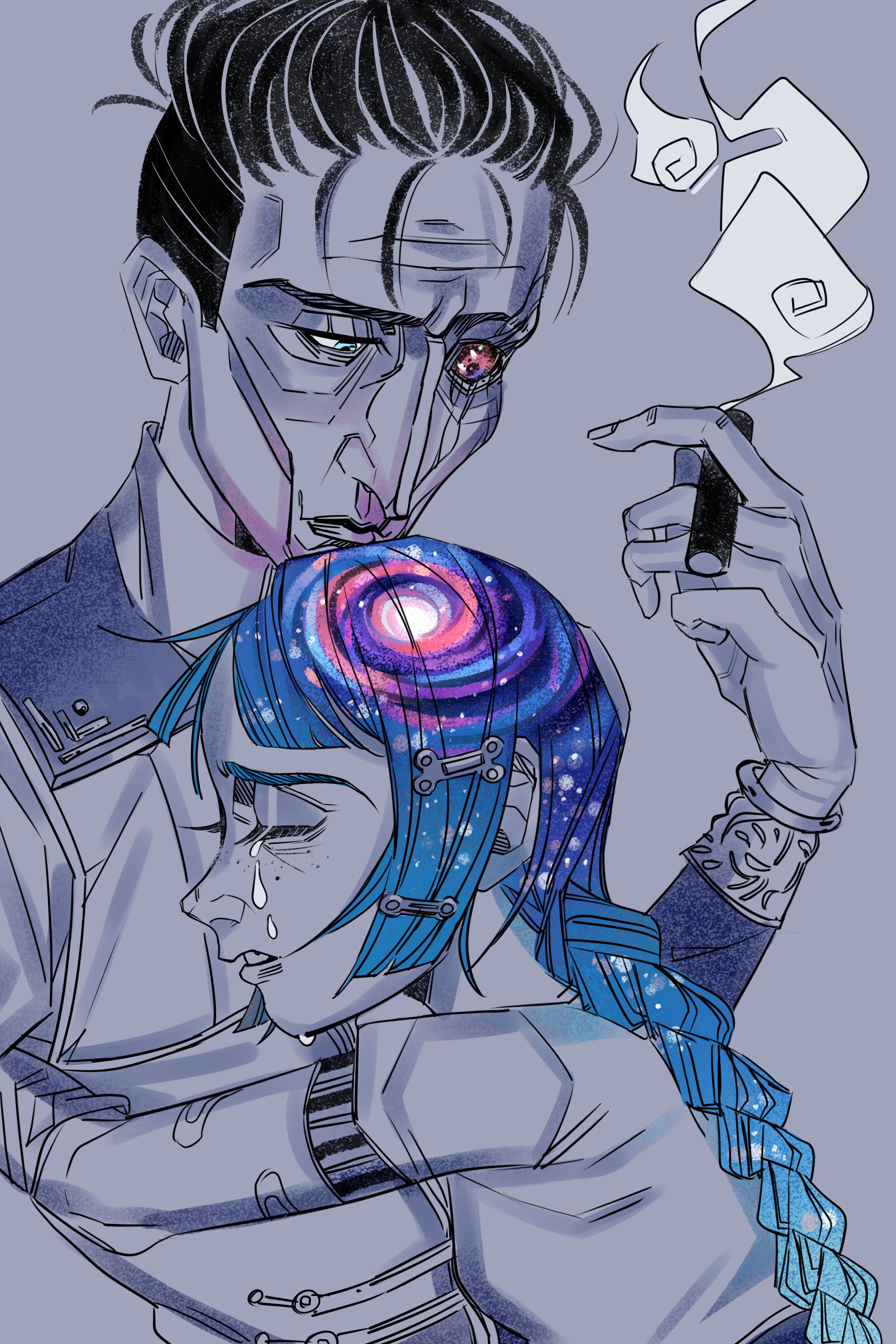 Jinx & Silco Fanart Arcane: League of Legends Small Glossy Photo Prints ...