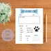 Printable Dog Report Card - Etsy