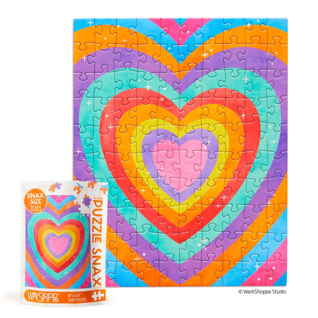 Velvet Heart | 100 Piece Jigsaw Puzzle | Werkshoppe - Etsy