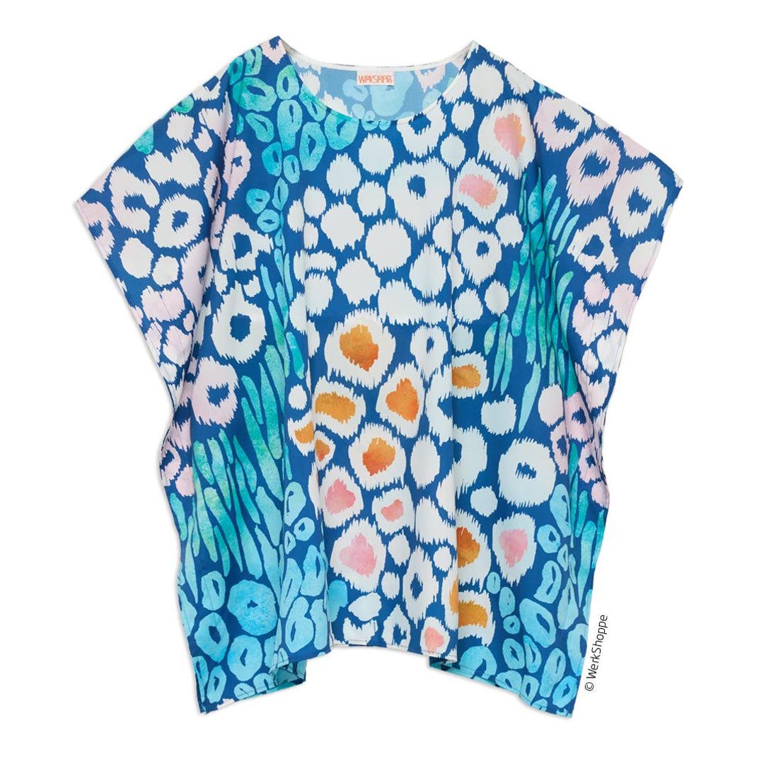 Jaguar Blue Halftan, Beach and Pool Coverup - Etsy