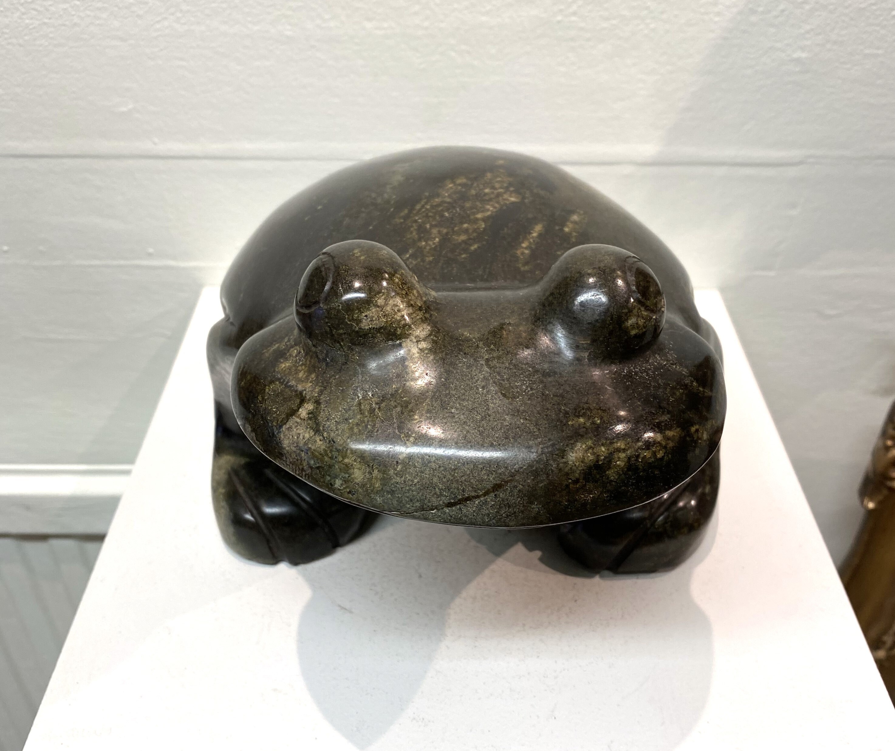 FROG by CRETO SIMON. Shona Stone Sculpture African Art Aquatic Pond ...