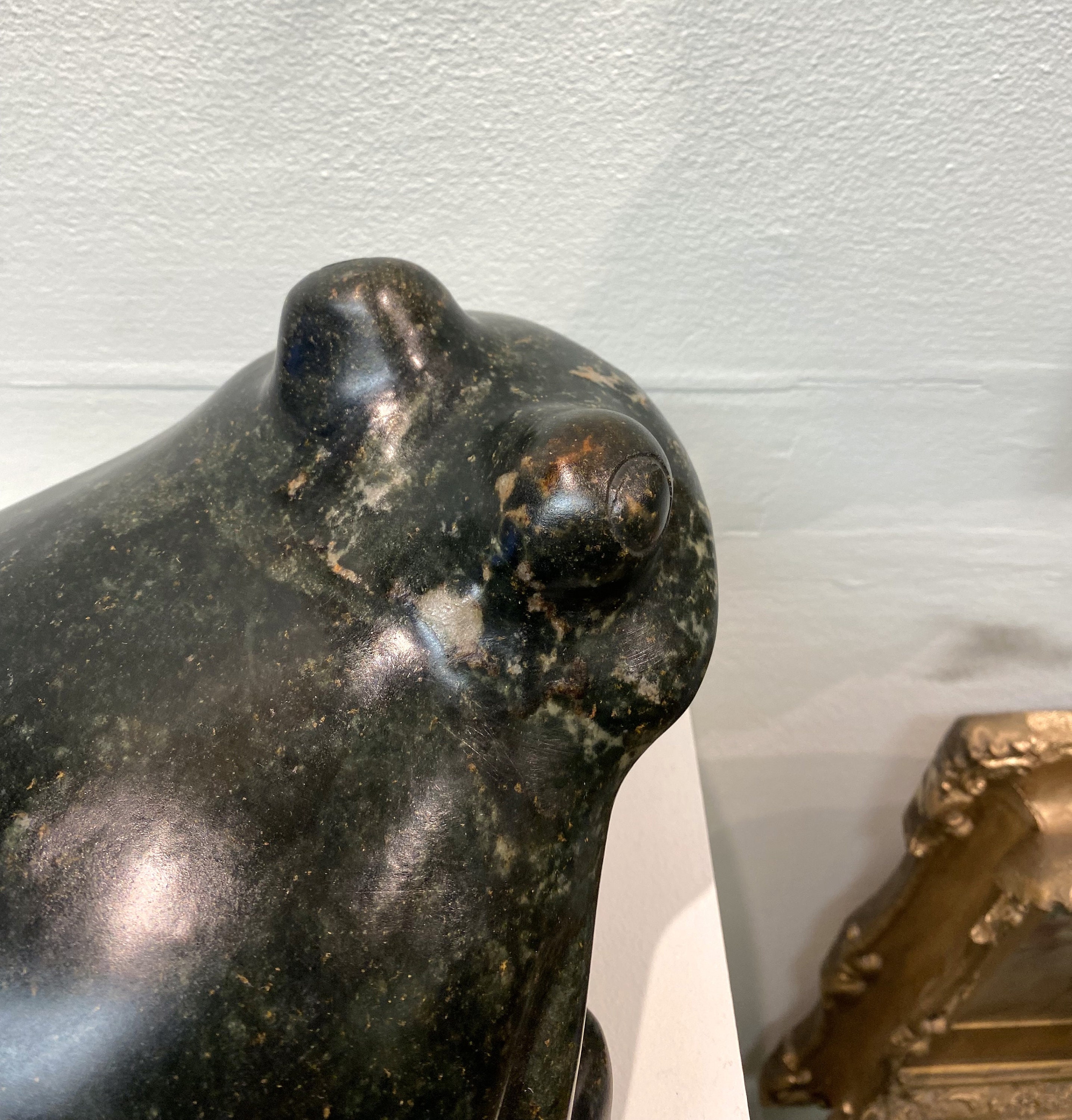 FROG by CRETO SIMON. Shona Stone Sculpture African Art Aquatic Pond ...