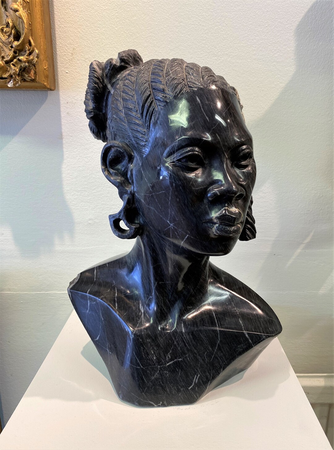 VICTORIOUS LADY by Farai TENDAI. Shona Sculpture Stone African Art Rose ...