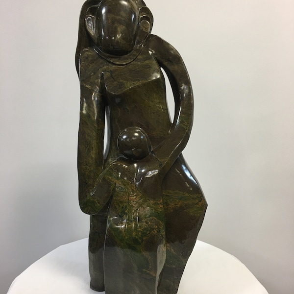 Mother and Child Garden Sculpture - Etsy