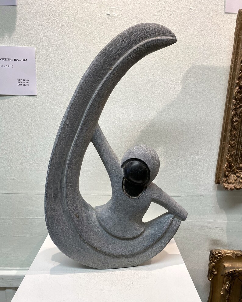 Shona Serpentine Stone Sculpture Handmade Carving Abstract Statue ...