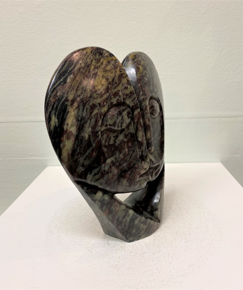 KISSING COUPLE by Tendai GWARAVAZA. Shona Stone Sculpture African Art ...
