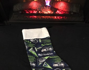 Seattle Seahawks Handmade Christmas Stocking - Etsy