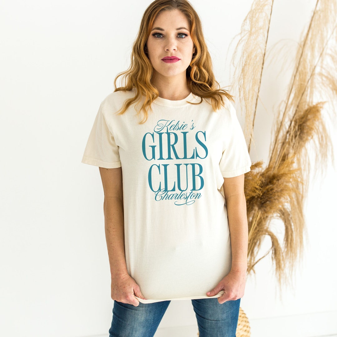 Custom Girls Club Bachelorette T-shirt, Comfort Colors Bridesmaid ...