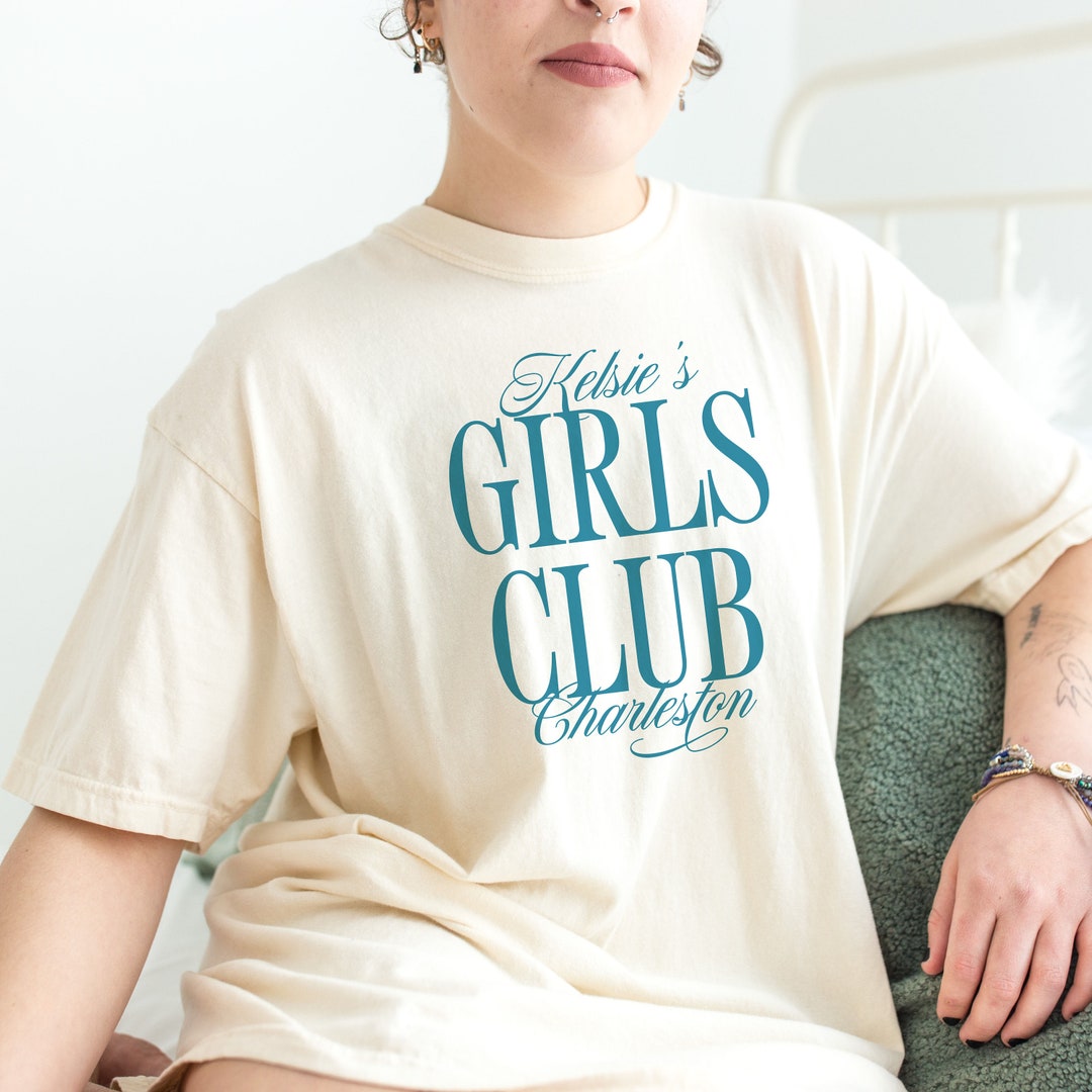 Custom Girls Club Bachelorette T-shirt, Comfort Colors Bridesmaid ...