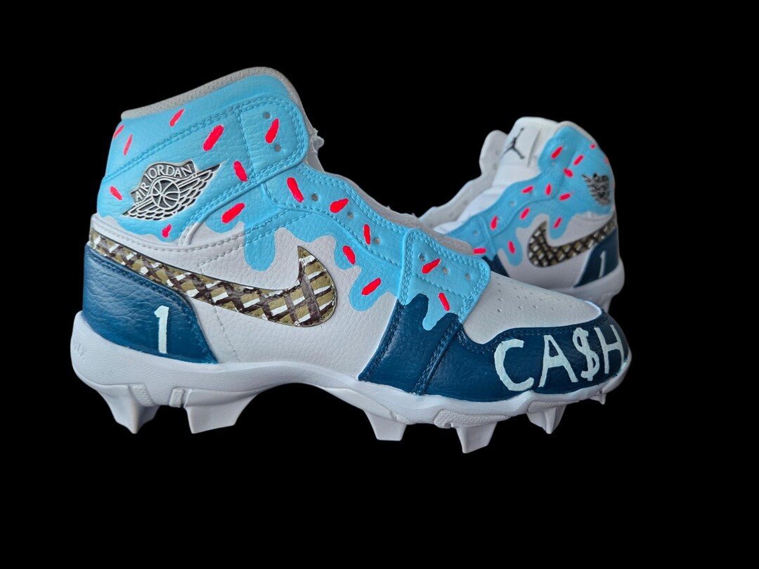 Ice Cream Drip Baseball Cleats - Etsy