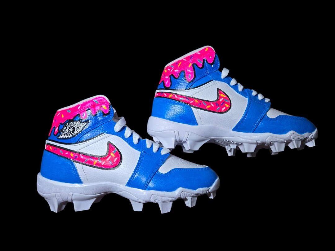 Ice Cream Drip Baseball Cleats - Etsy