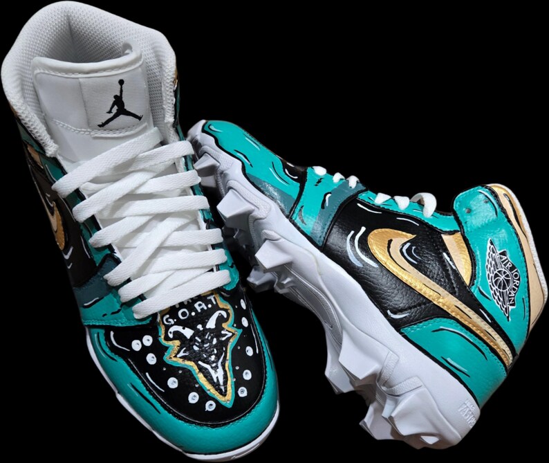 Jordan Cartoon Baseball Cleats (the G.O.A.T) - Etsy