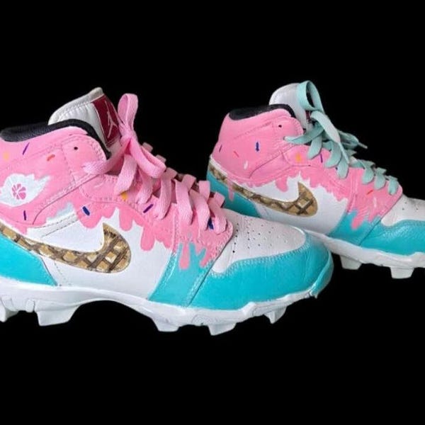 Ice Cream Baseball Cleats - Etsy