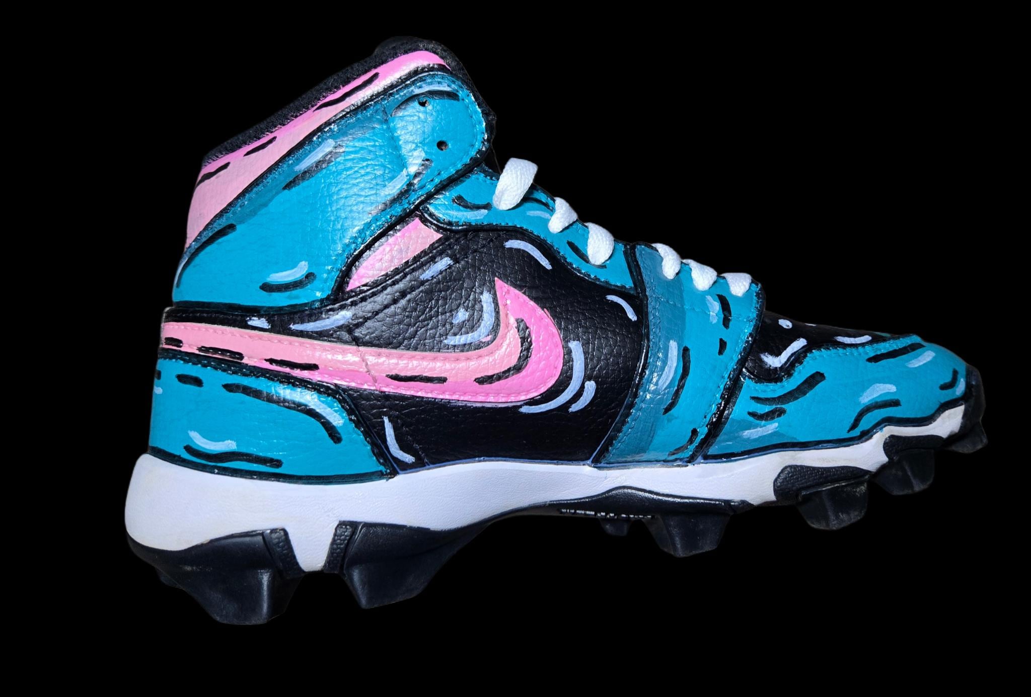 Jordan Cartoon Baseball Cleats (the G.O.A.T) - Etsy
