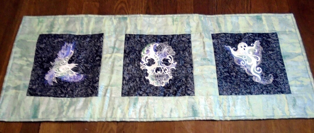 Spooky Halloween Table Runner Table Topper Wall Hanging - Etsy