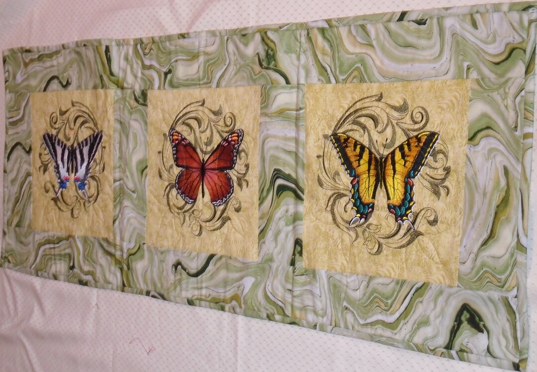 Baroque Butterfly, Table Runner, Table Topper, Wall Hanging ...