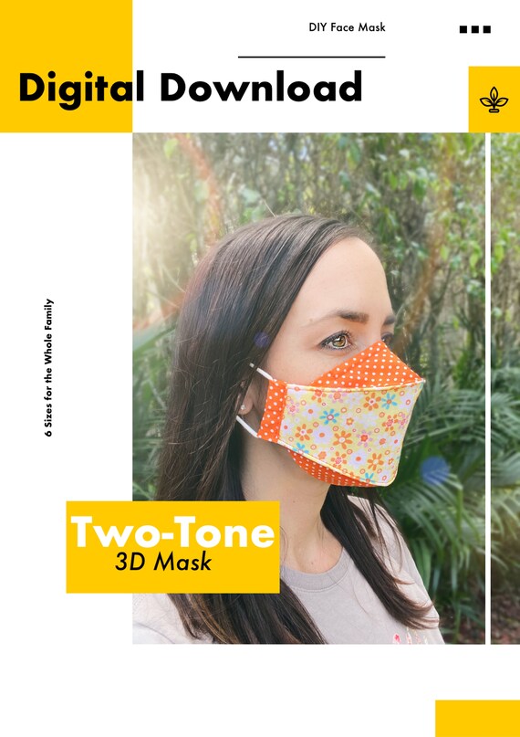 Two Face Mask Outline